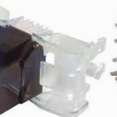 China RJ45 Category 6 toolless projection jack with CE ROHS certifications L-com RJTLC6-BLK black telecommunication component for sale