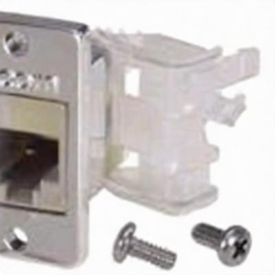 China Durable Flanged Adaptor CAT 5E RJ45 Jack L-com ECFRJTLC5E-IV Ideal for Modular Network Applications for sale
