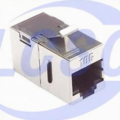 China RJ45 Keystone Coupler Category 6A Shielded L-com TDG1026KS-C6A for Modular Telecommunication Systems for sale