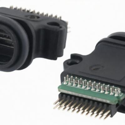 China Panel Mount USB C Connector with 24 Pin Header and IP68 Ingress Protection L-com U3B00001 Durable Design for sale