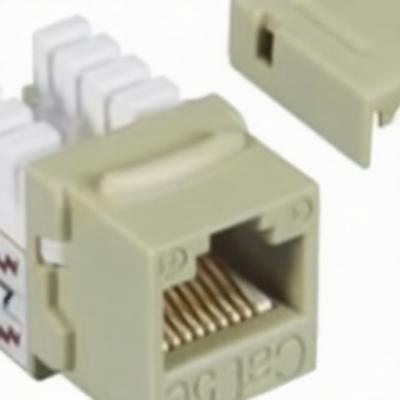 China Telecommunication Modular RJ45 110 Punch Down Jack L-com MJS110C5E-IV Category 5e with ABS Housing for sale