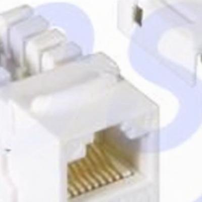 China Durable Category 5e RJ45 Modular Jack Panel Mount White L-com MJS110C5E-WT Punch Down Termination for sale