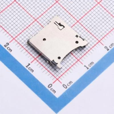 China Round Disc Packaging Micro SD Card Holder No Post Pin Configuration LCKELEC LCK-SD-207H16709-WLG Model for sale