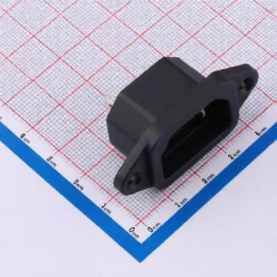 China Appliance inlet Legion RT-C14-C00B-0A-Z receptacle with 15A 250V AC rating and international approvals for sale