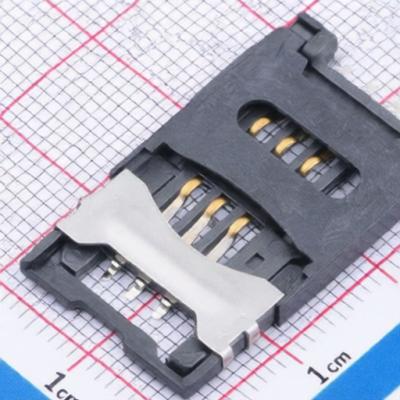 China MUP C7005 01 SIM Card Connector Featuring 6P Pins and H2 5 Height Without Post For Electronics for sale
