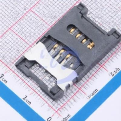 China H2.5 Without Post 6P SIM Card Connector MUP C7006-03 Process Compliant Component for Industrial for sale