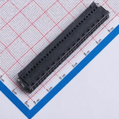 China 2mm pitch cable assembly Samtec ISD2-30-D-M with black LCP insulator and multiple wire gauge options for sale