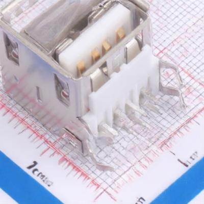 China Samtec USB A S S W TH R USB Type A Connector Designed with Phosphor Bronze Contacts and PBT Insulator for sale