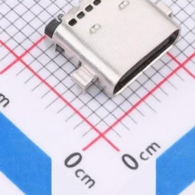 China High durability SHOU HAN TYPE-C 24P QT CB0.8 connector with 100 mega ohm minimum insulation resistance for sale