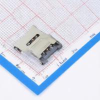 China Versatile Memory Card Socket SOFNG SMO-1512 with SMT and Hinge Mechanism Supporting Micro SIM Cards for sale