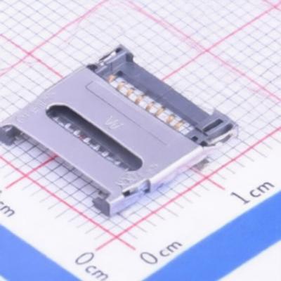 China Lateral insertion memory card socket connector SOFNG TF-002T-15 surface mount ideal for data storage for sale