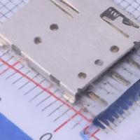China Durable push push nano sim socket with lateral operation SOFNG SNO 1303 C surface mount technology for sale