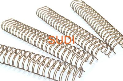 China Various Golden Pitch 2:1 1-1/4 Metal Spiral Binding Coils, Suitable For Notebook Calendars for sale