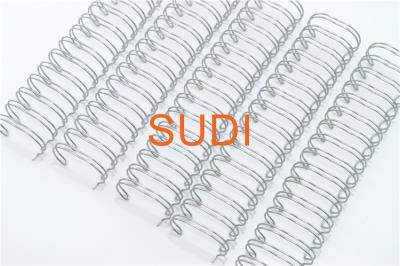 China Twin Loop Coated Steel ODM 2:1 Pitch Metal Binding Coils for sale