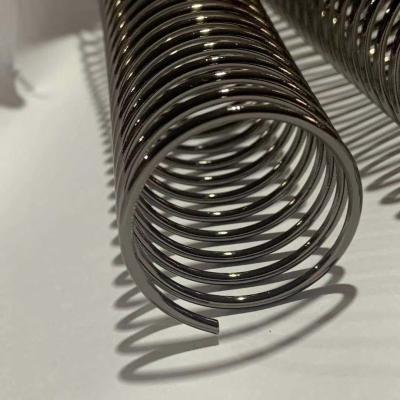 China Wire Dia2.0mm Electroplating Black Spiral Binding Coils for sale