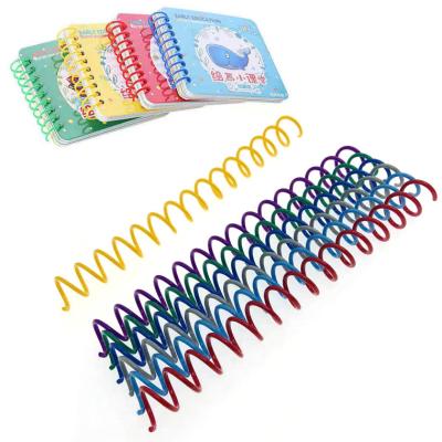 China OEM PVC PET Plastic Spiral Binding Coils For Notebooks for sale