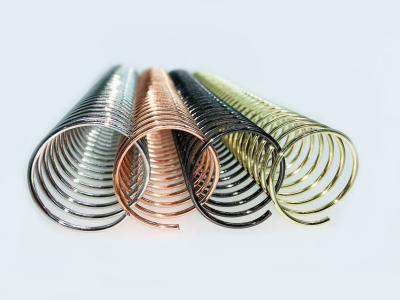 China 34.9mm 4:1 Pitch Metal Wire Binding Coils For Premium Notebooks for sale