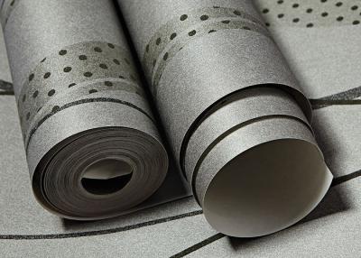 Cina Linea carta da parati smontabile moderna grigia della curva di progettazione per il fondo 0.53*10M della TV in vendita