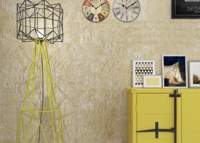 Cina Retro Wallcovering d'annata lavabile/carta da parati inglese bianco panna della lettera in vendita