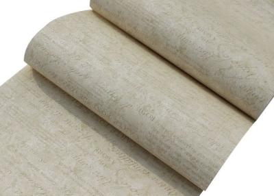 Cina Retro Wallcovering d'annata lavabile/carta da parati inglese bianco panna della lettera in vendita