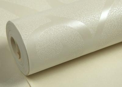Cina Modello impresso bianco panna smontabile della foglia di Wallcovering per il salone in vendita