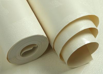 Cina Modello impresso bianco panna smontabile della foglia di Wallcovering per il salone in vendita