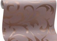 China Embossed Silver Leaf Pattern Washable Vinyl Wallpaper for Household , Hotel for sale