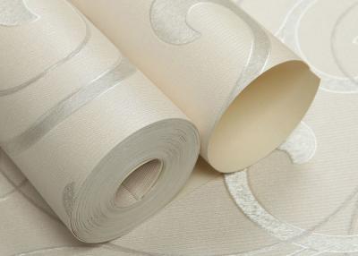 Cina Materiale impresso lavabile del vinile della carta da parati del vinile con il modello della foglia d'argento in vendita