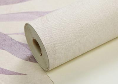 Cina Carta da parati bianca impressa stile asiatico, carta da parati impermeabile del modello della foglia in vendita