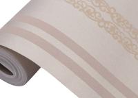 China Removable Non woven Wallpaper Modern Simple Champagne Stripes Pattern for sale