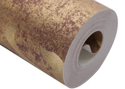 Cina Materiale smontabile 0.53*10M della stagnola di oro del paese della carta da parati floreale romantica del fiore in vendita