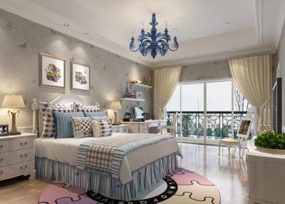 Cina Farfalla lavabile rustica smontabile del vinile con la carta da parati del fiore per la camera da letto in vendita