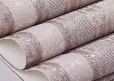 Cina Modello impresso a prova d'umidità del plaid di rosa della carta da parati del vinile per la camera da letto in vendita