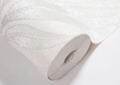 China Embossed Leaf Pattern Modern Removable Wallpaper for Bedroom With Vinyl Material for sale