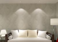 China Moisture - proof Silver White Leaf Pattern Wallpaper For Living Room for sale