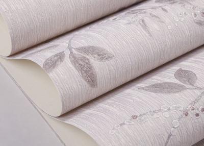 Cina Carta da parati floreale rustica del vinile con colore rosa-chiaro per il salone in vendita