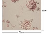 China 0.53*10M Removable Rustic Style Wallpaper , Embossed Floral Pattern Wallpaper for sale