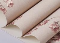 China 0.53*10M Removable Rustic Style Wallpaper , Embossed Floral Pattern Wallpaper for sale