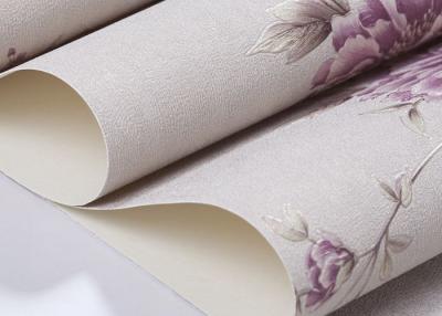 Cina Wallcovering del vinile impresso carta da parati porpora bianca nera rustica floreale impermeabile in vendita