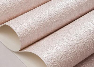 Cina Effetto vivo impresso rosa-chiaro 3D del modello solido impermeabile della carta da parati del vinile in vendita