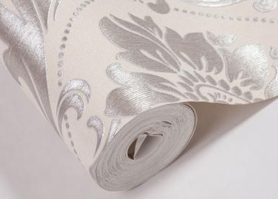 Cina Carta da parati vittoriana impressa del damasco, CE bianco panna della carta da parati del salone elencato in vendita