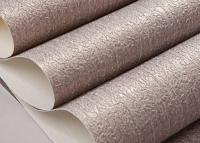 China Solid Pattern Washable Vinyl Wallpaper for Living Room / Study room , Embossed Surface for sale
