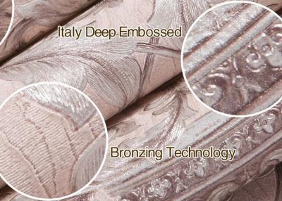 Cina Carta da parati rosa-chiaro impressa del salone con il materiale lavabile del vinile, iso del CE elencato in vendita