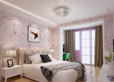 Cina Carta da parati leggera romantica del salone insonorizzata per la decorazione domestica, SGS compiacente in vendita