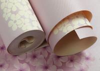 China Home Interior Bedroom Decoration Wallpaper With Hydrangea Pattern , Rustic Style for sale