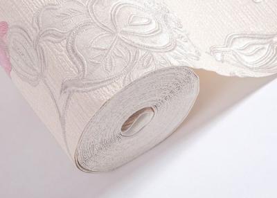 Cina Retro carta da parati d'annata smontabile con il modello floreale rosa-chiaro in vendita