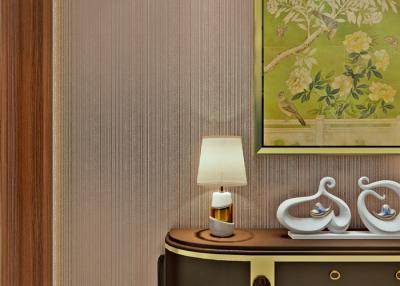 Cina La moltitudine moderna tessuta non smontabile Wallpaper il colore impresso del caffè in vendita