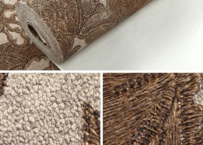 Cina Lo stile classico ha impresso la carta da parati lavabile del vinile con colore del cioccolato, iso del CE compiacente in vendita