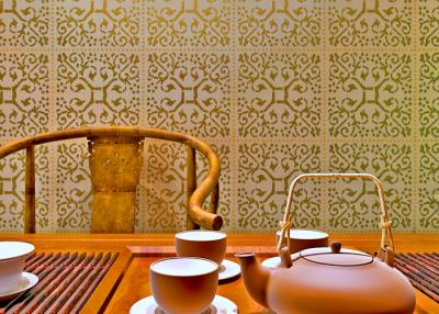 Cina Alta gamma che bronza Wallcovering non tessuto smontabile moderno della carta da parati della camera da letto in vendita