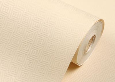 Cina Carta da parati smontabile moderna del modello geometrico beige per il salone in vendita